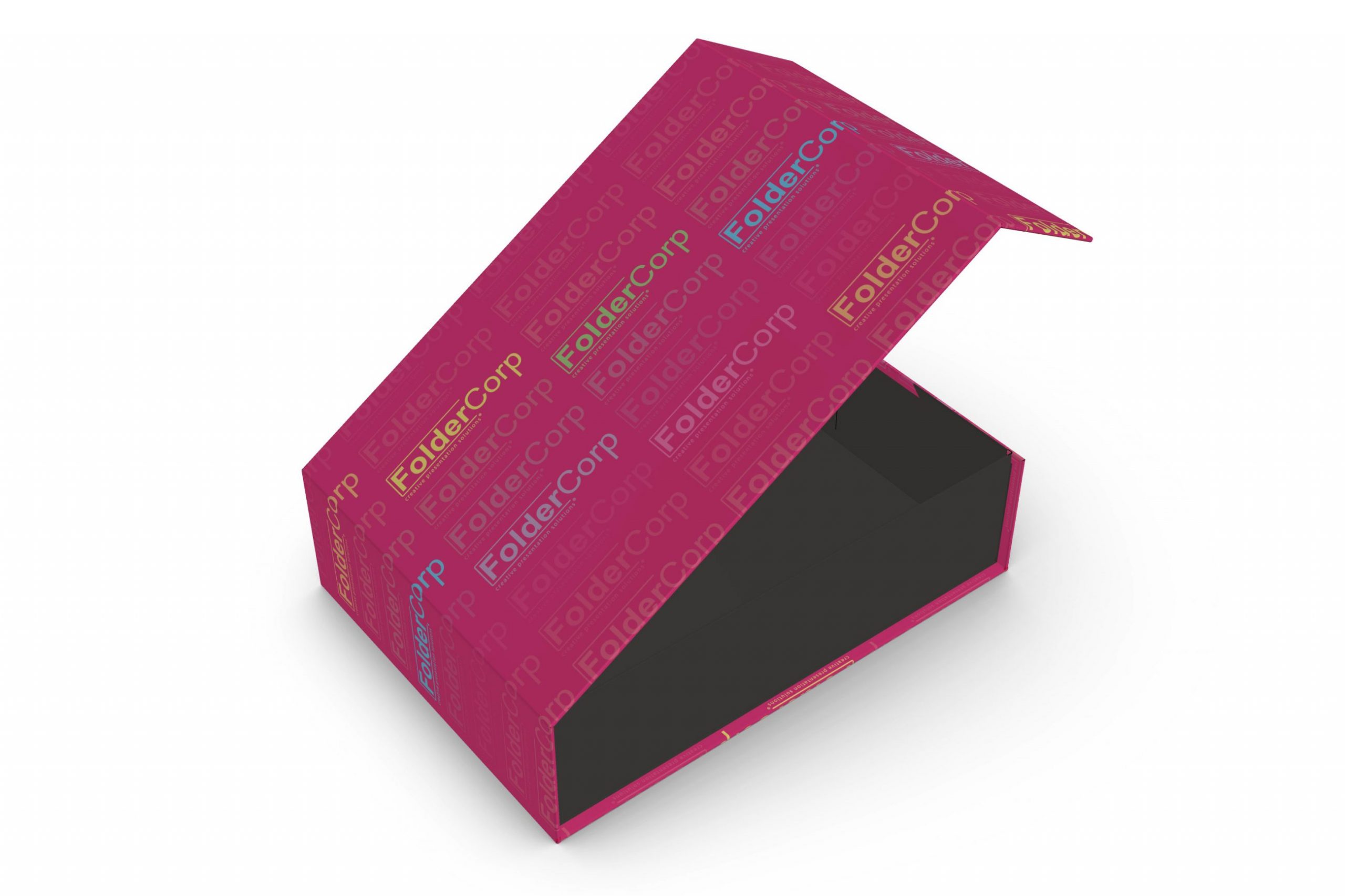 Foldercorp Collapsible Rigid Box w Mag flap Packaging - Foldercorp